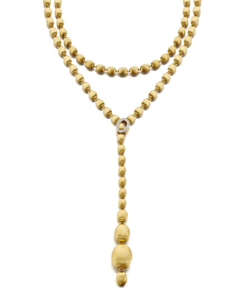 Y-Shaped gold necklaces